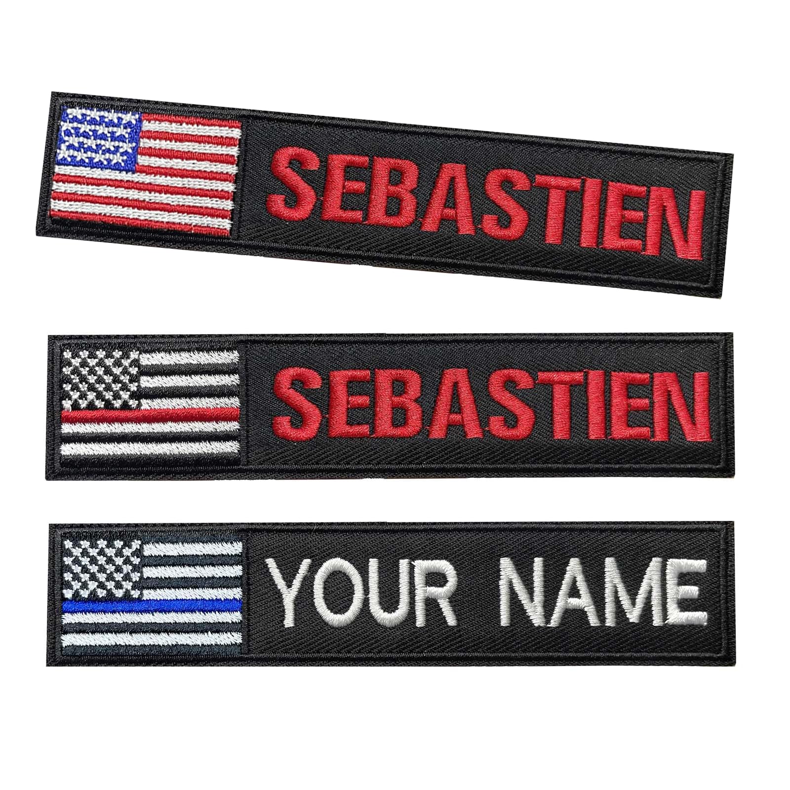 Amazon.com: Customized Name Patch 2pcs,Personalized Name Tactical Tape,Name Tag- Military Hook ...