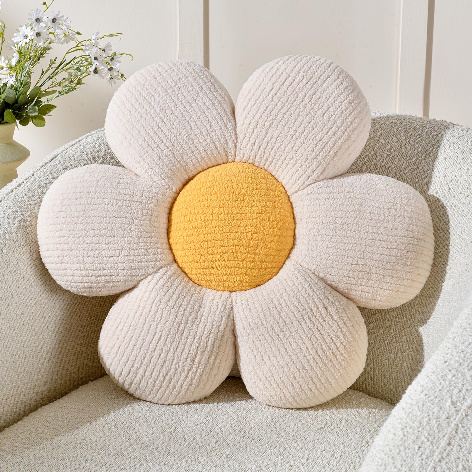 Amazon.com: Sioloc Flower Shaped Pillows Cute Flower Floor Pillows for ...