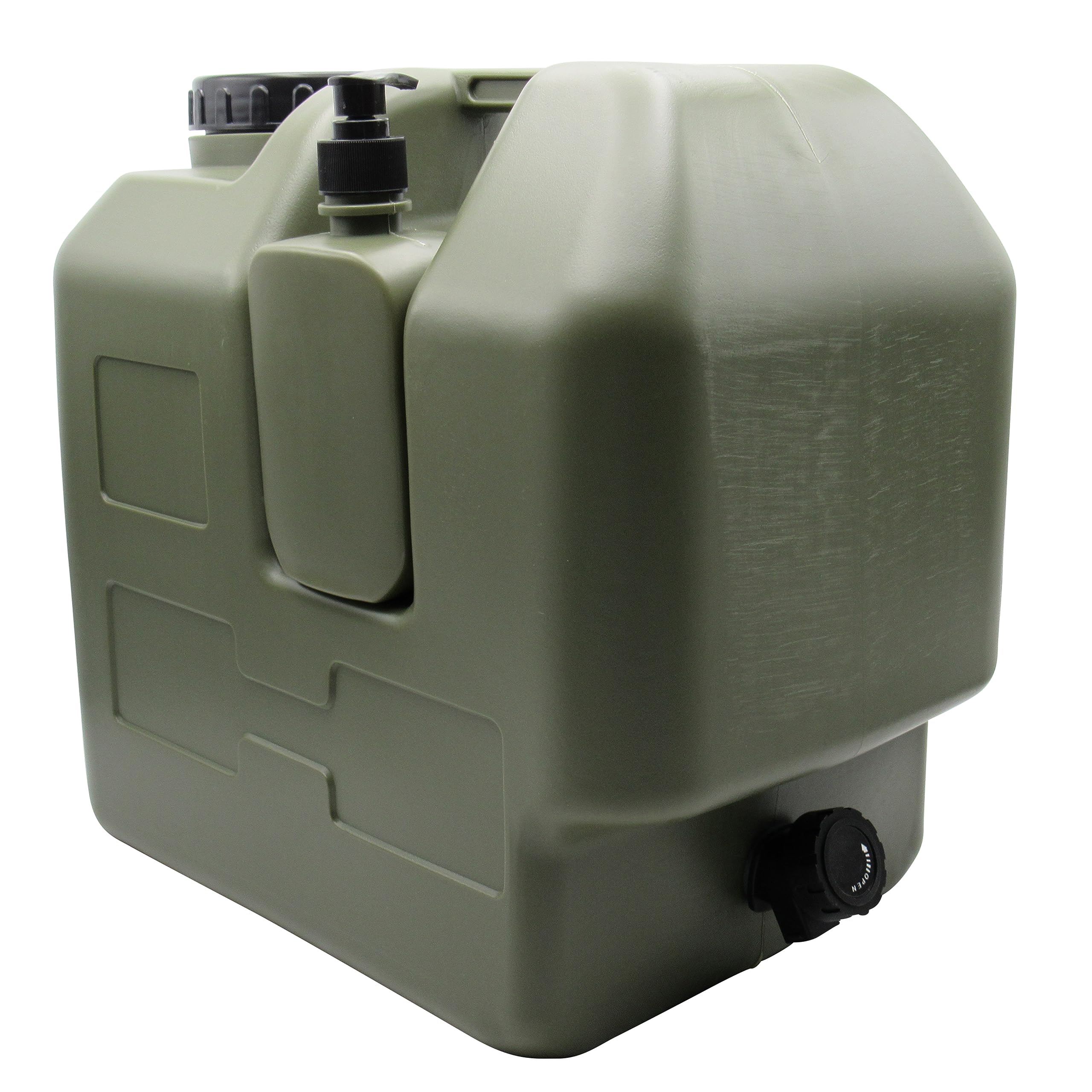 Fresh Water Carrier Container 20L with Tap & Soap Dispenser (Green Food ...