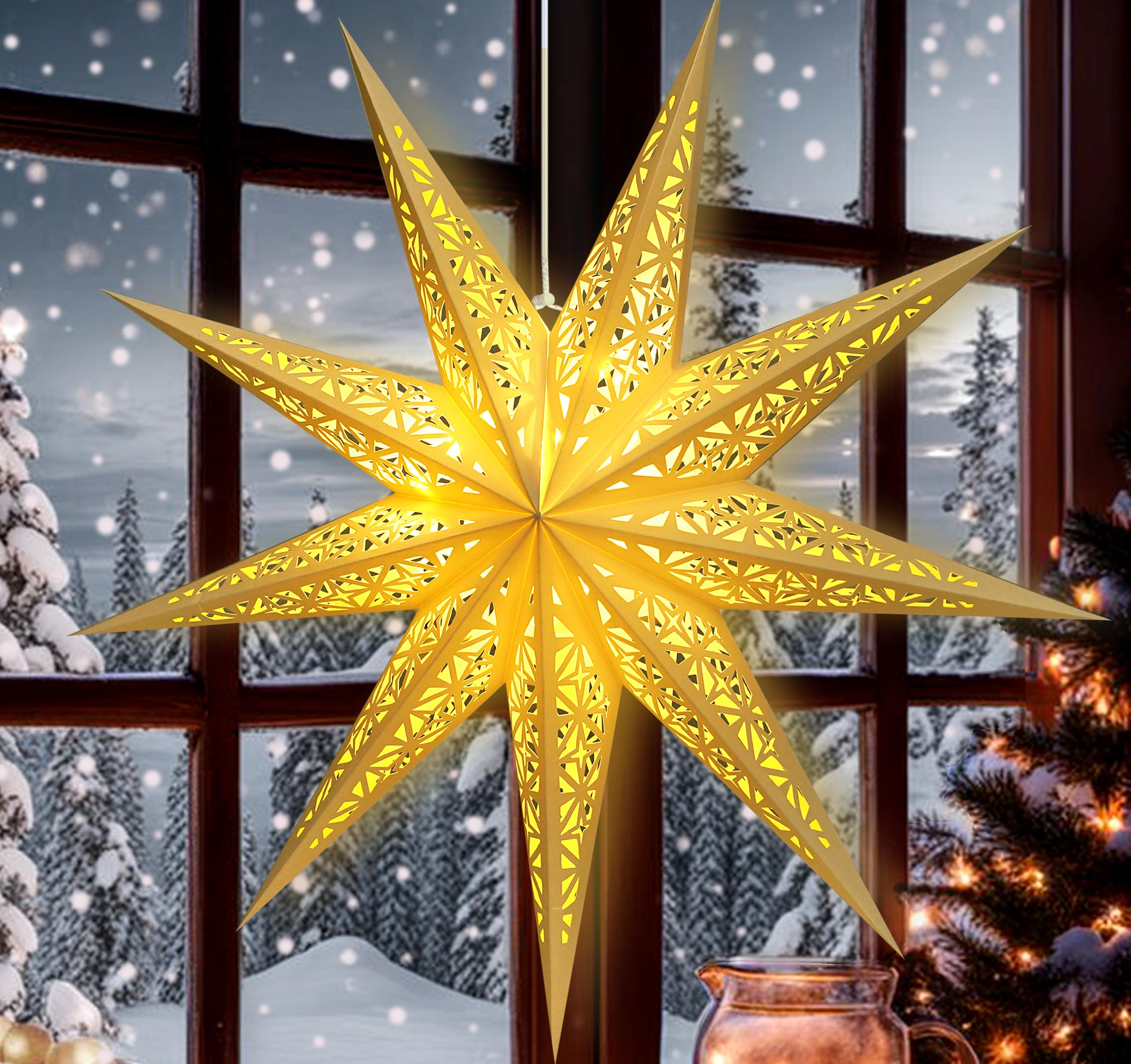Paper Star Lights Stand Paper Star Lanterns Star Lamps IKEA