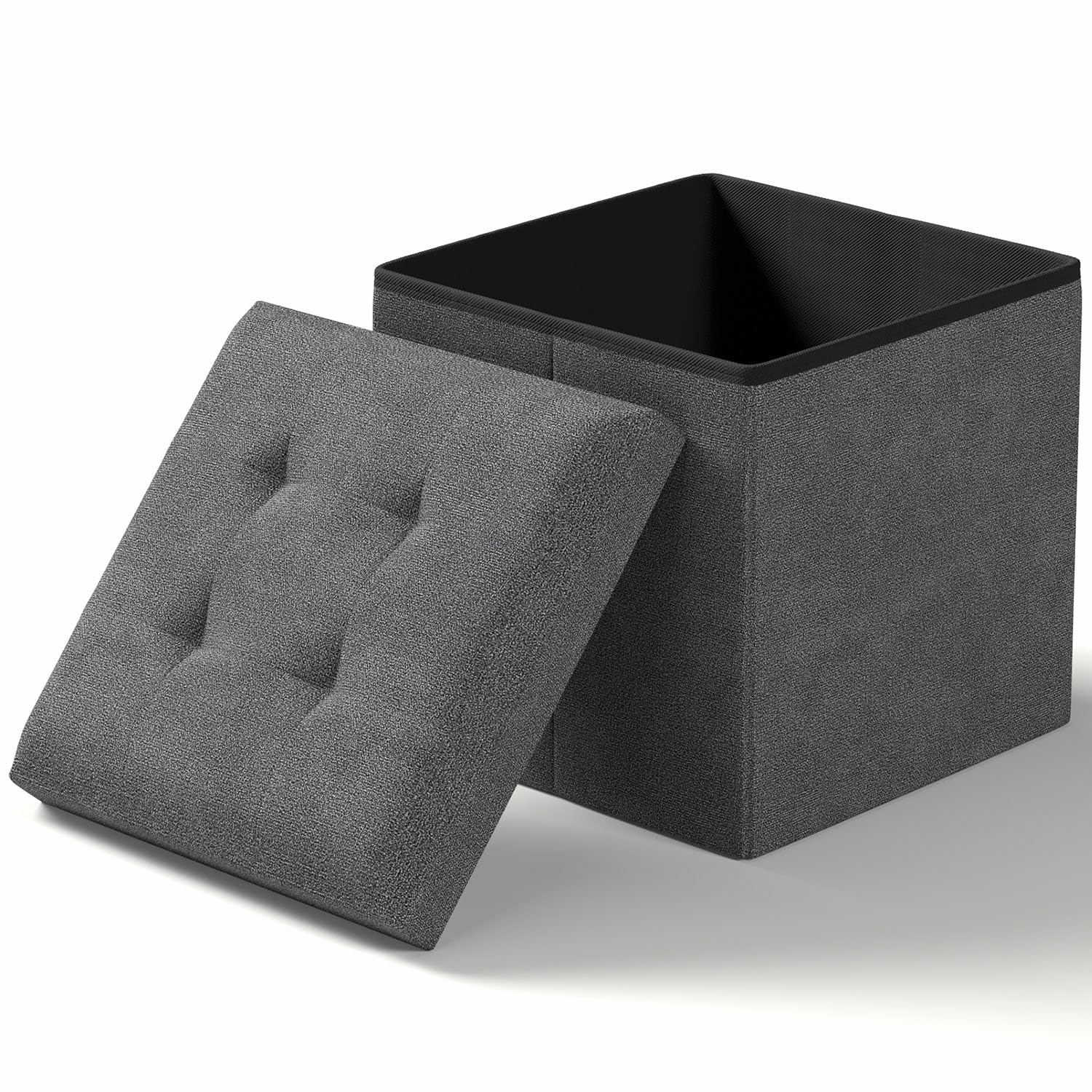 Amazon.com: OS MOTOR 15 Inches Small Folding Storage Ottoman Cube ...