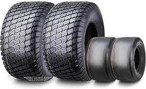 Amazon.com: WANDA Set 4 13X6.5-6 & 26X12-12 Zero turn Lawn Mower Tractor Cart Turf Tires 4 Ply ...