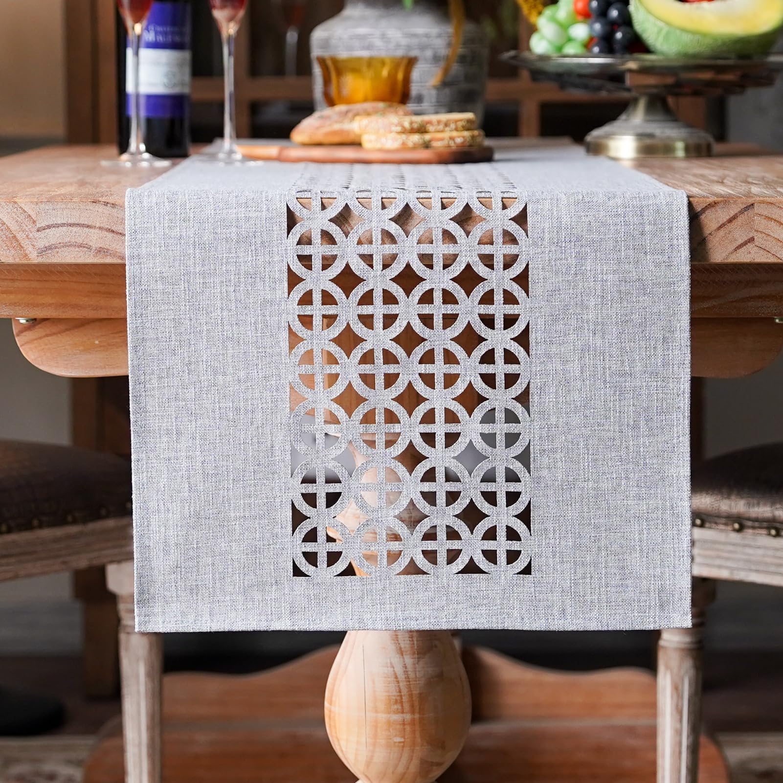 Amazon.com: ARTABLE Rectangle Table Runners Fabric Home Garden Table ...