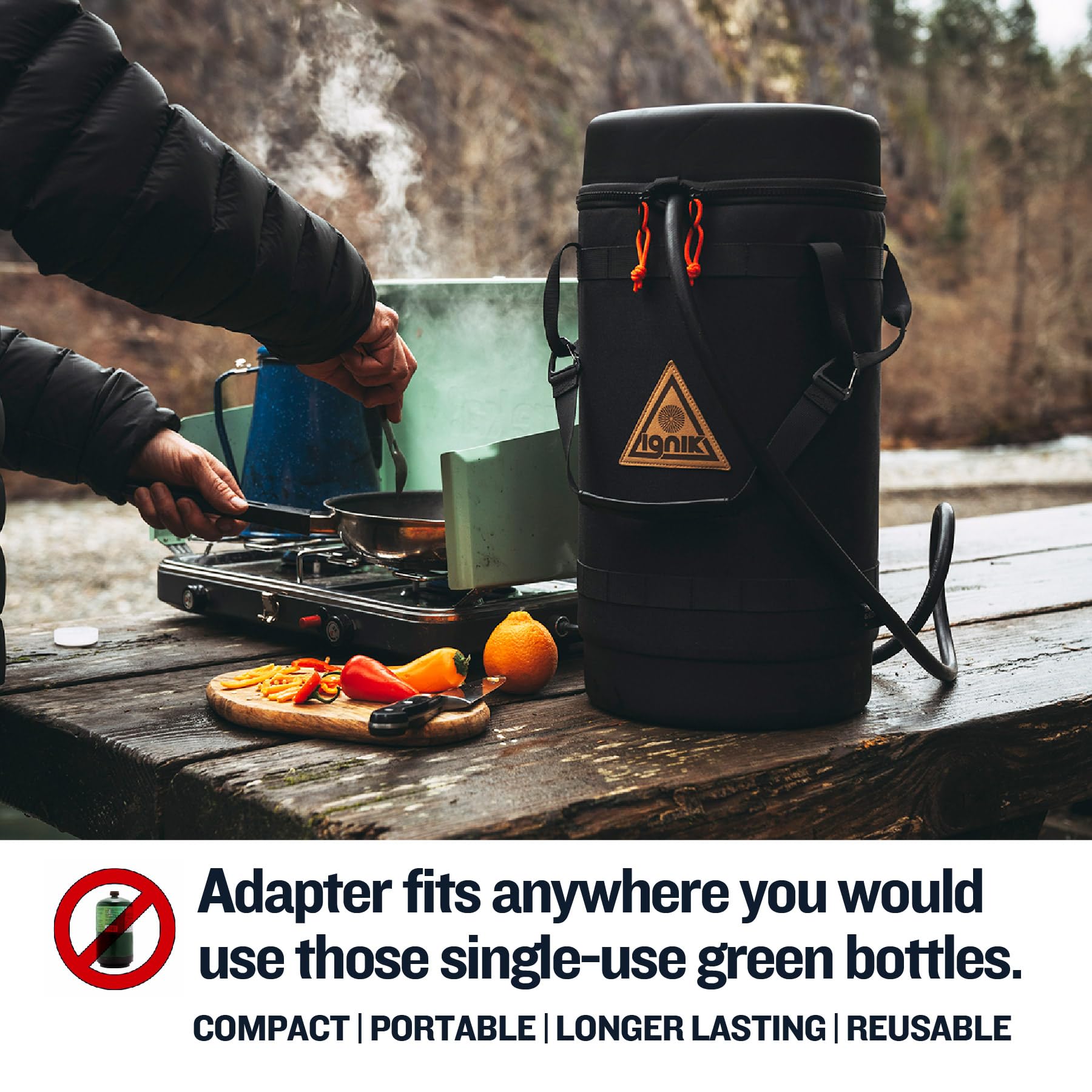 Snapklik.com : Ignik Refillable Gas Growler X 10-Pound Propane Tank