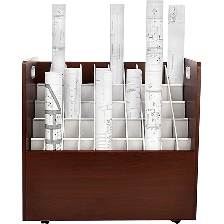 Amazon.com: Cathyeen Blueprint Storage Rack Blueprint Holder Metal ...