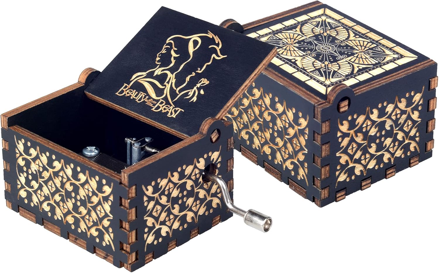 Amazon.com: Kcikn The Beast Hand-Crank Music Box for Him and Her, Small ...