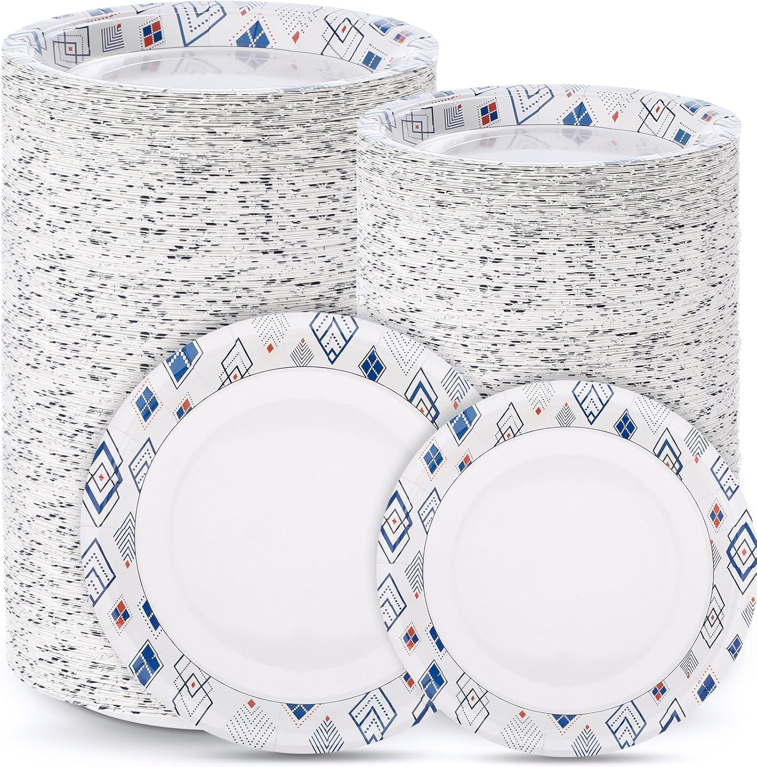 Amazon.com: Maxcheck 300 Paper Plates Including 150 Pcs 9 Inch Heavy ...