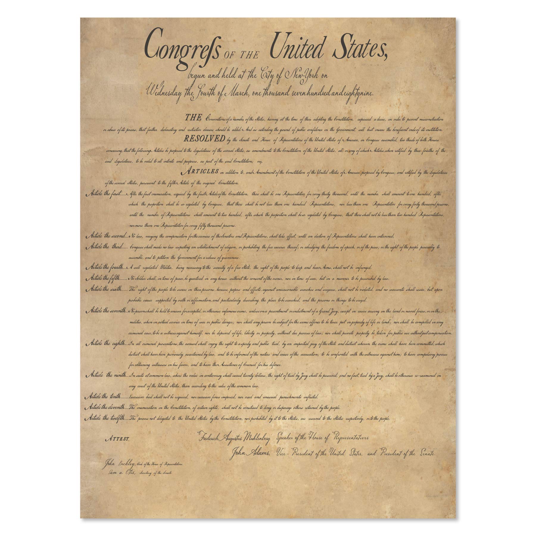 Snapklik.com : American Founding Documents Laminated 3 Pack: US ...