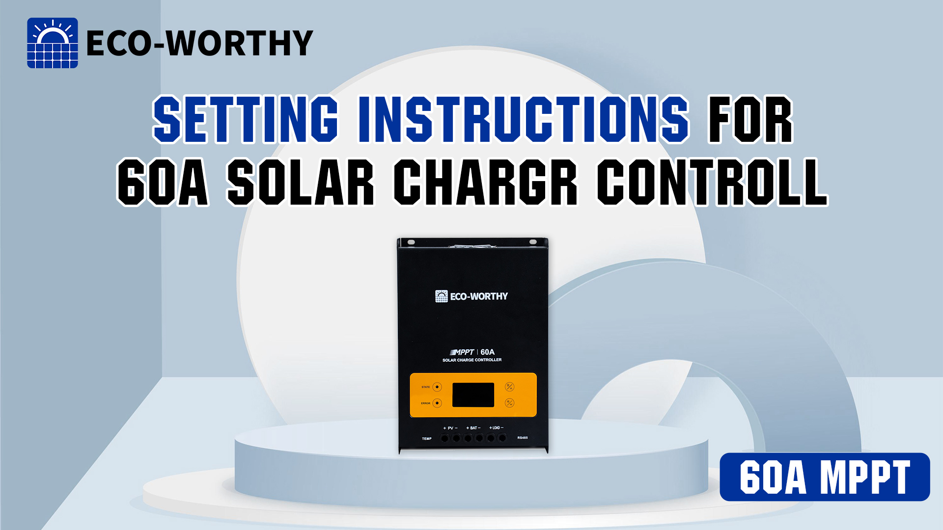 Watch ECO-WORTHY 60A MPPT Solar Charge Controller on Amazon Live