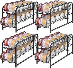Amazon.com: 4 Pack - MOOACE Can Dispenser Rack, Stackable Can Storage ...