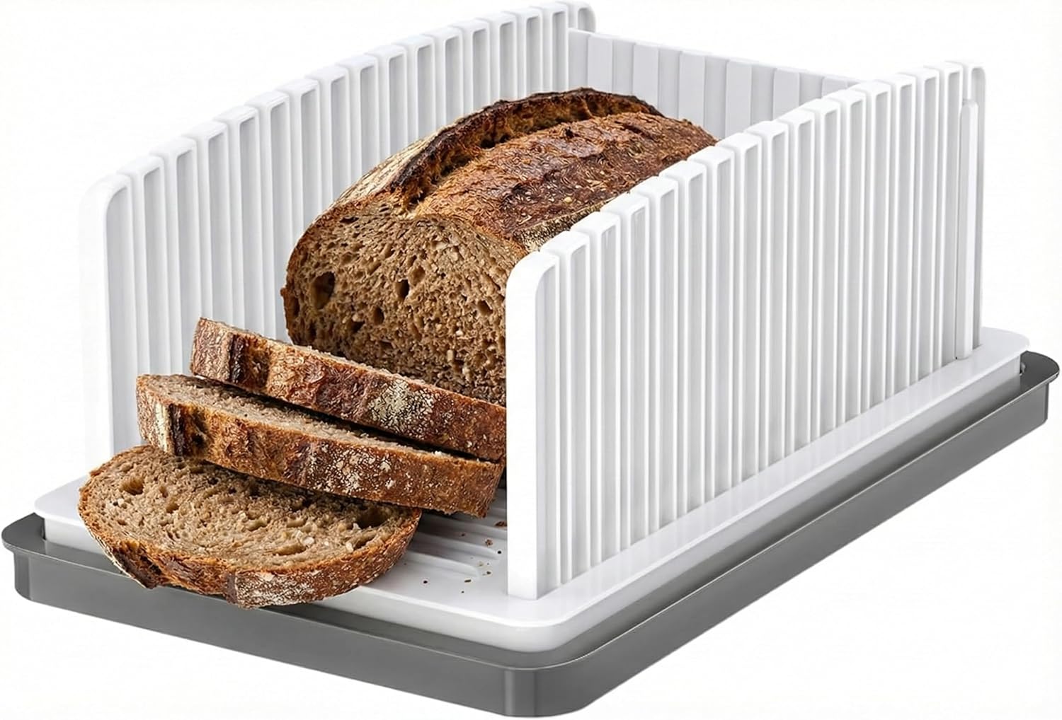 Amazon.com: Kitchen Seven Professional Bread Slicer Guide Precision ...
