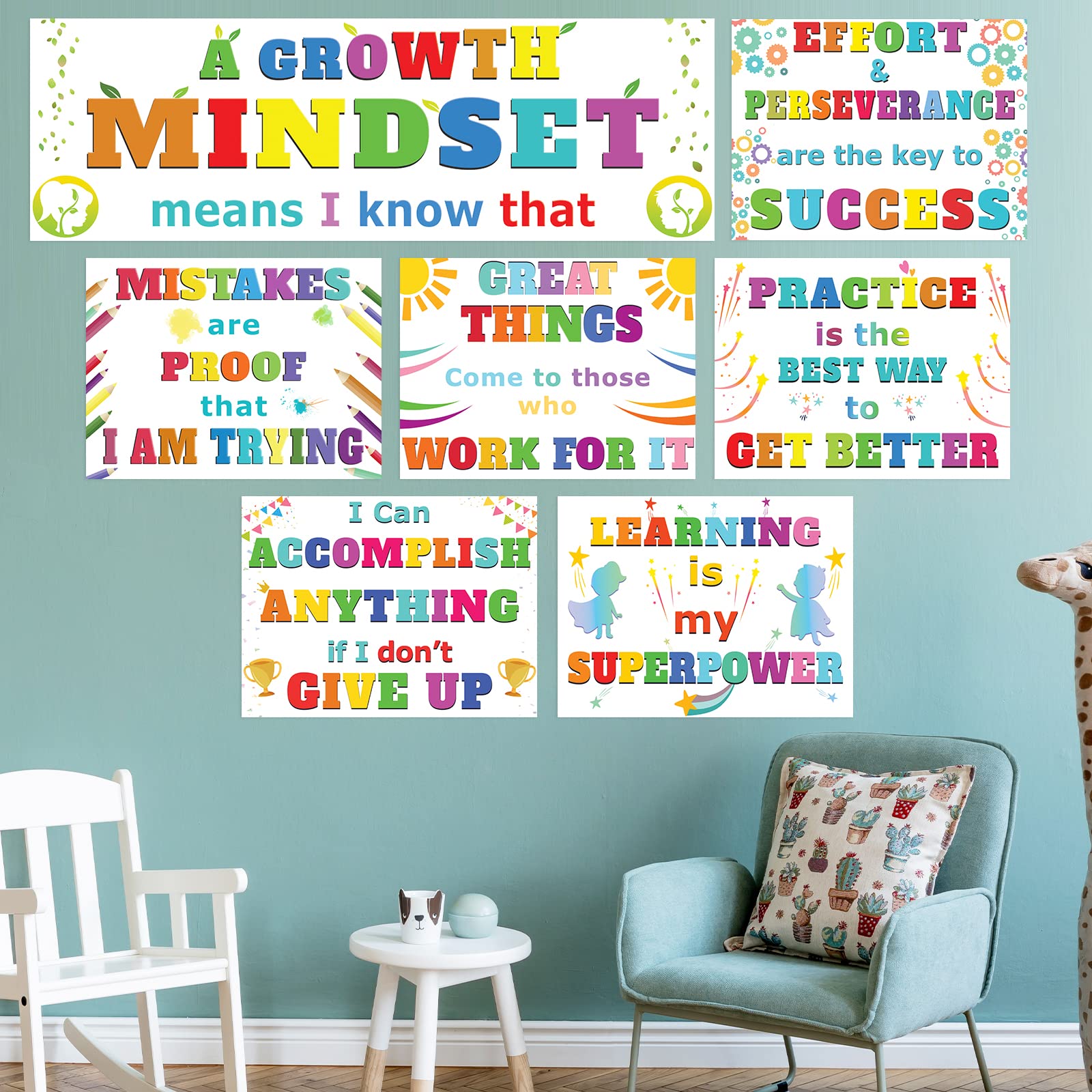 Motivational Posters For Classroom Shylizard Growth Mindset Posters For ...