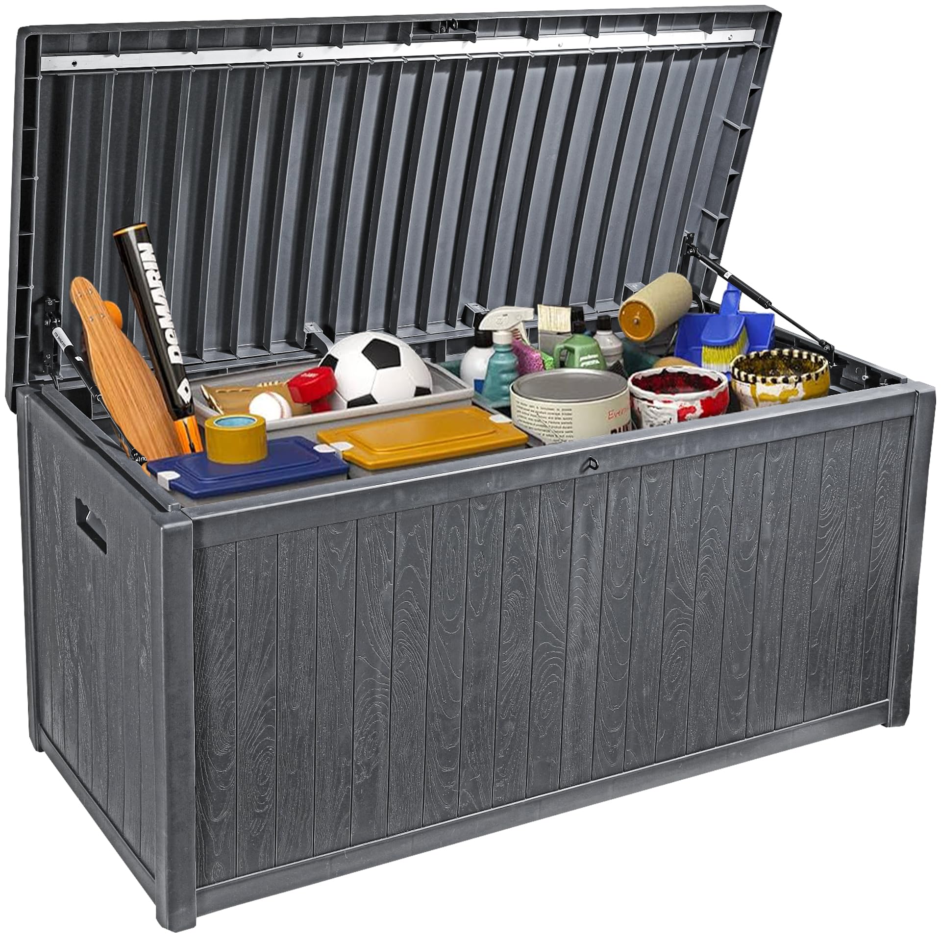 Snapklik.com : XCK Outdoor Storage Box 100 Gallon Deck Box Waterproof ...