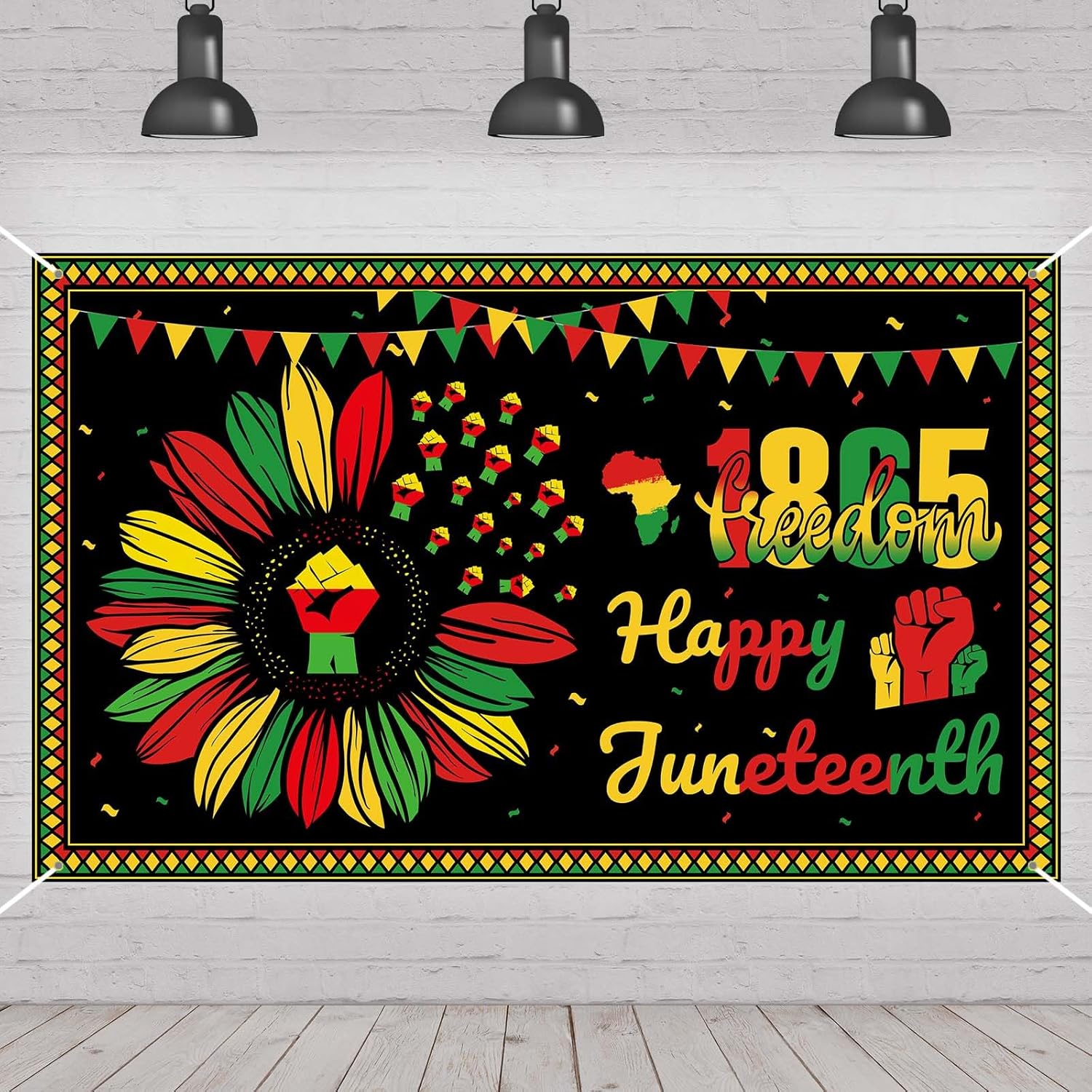Amazon.com : Juneteenth Backdrop for Photography Happy Juneteenth ...