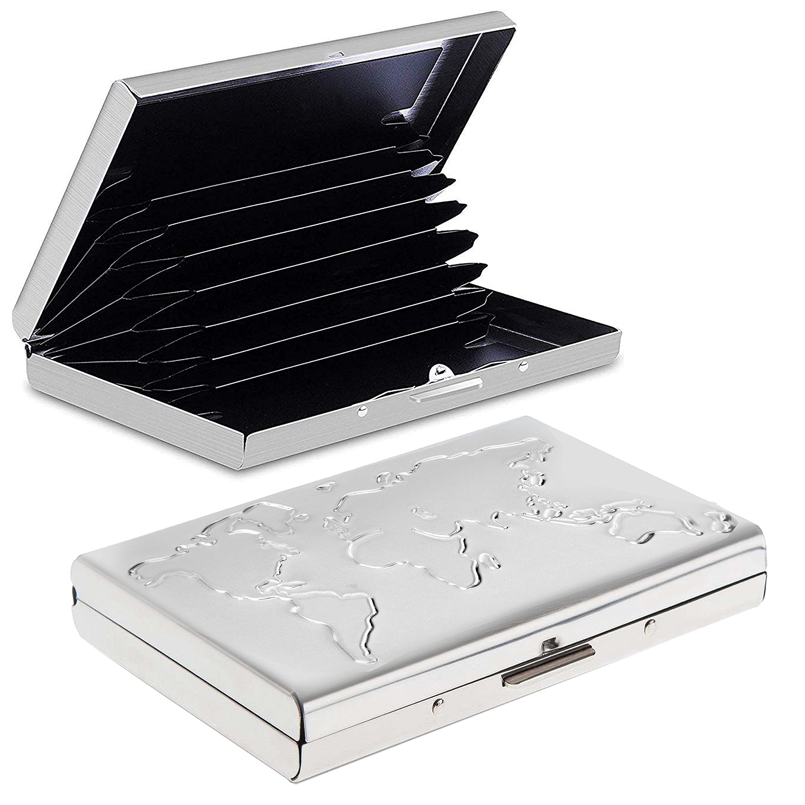 Buy 8 Slot Metal RFID Blocking Credit Or Debit Card Holder Wallet Card ...