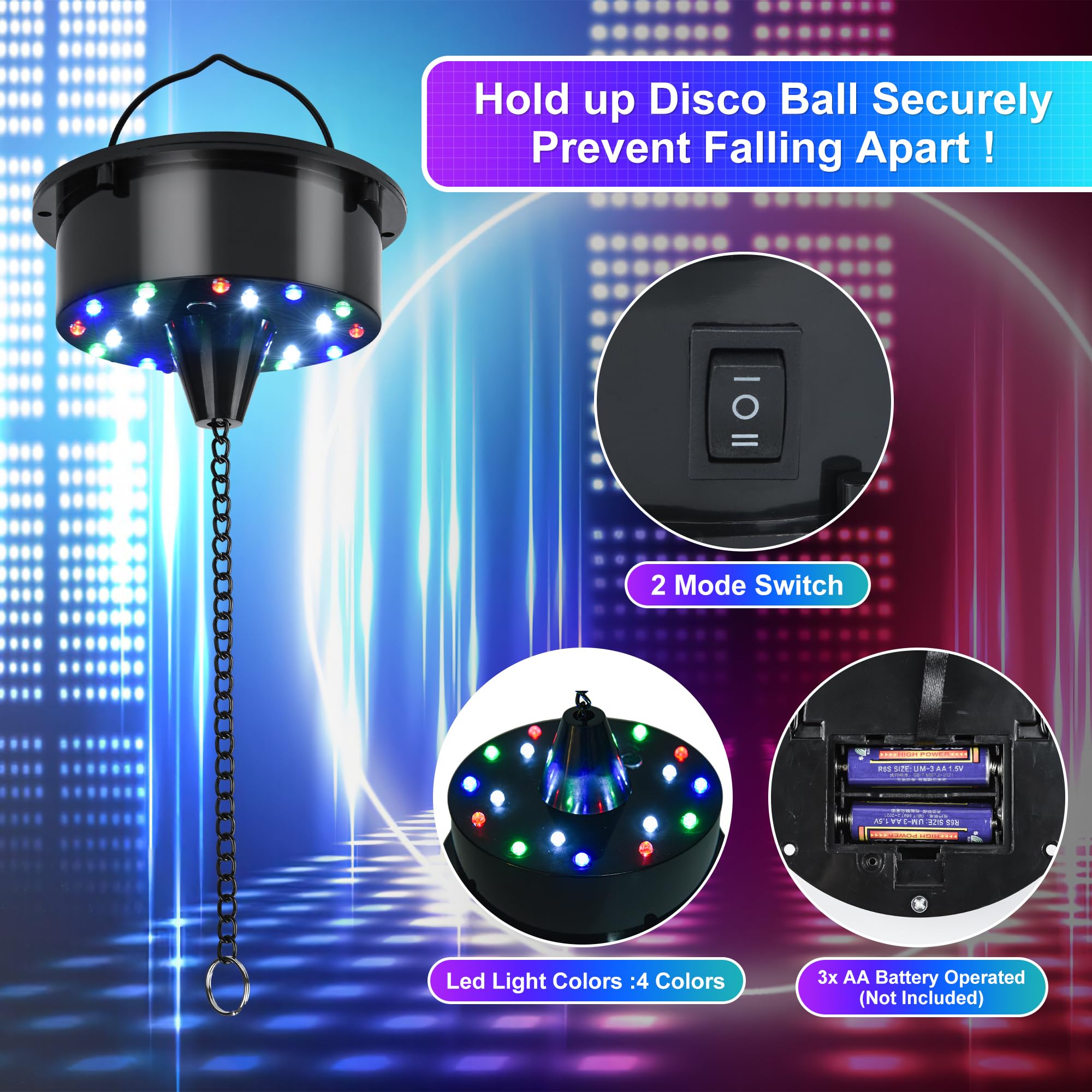 Snapklik.com : NuLink 6 RPM Rotating Disco Ball Motor