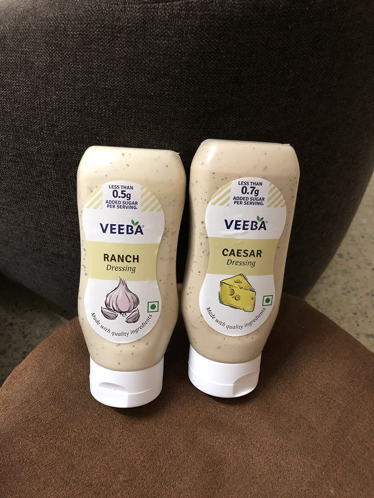 Veeba Ranch Dressing,300g and Caesar Dressing ,300g - Pack of 2 ...