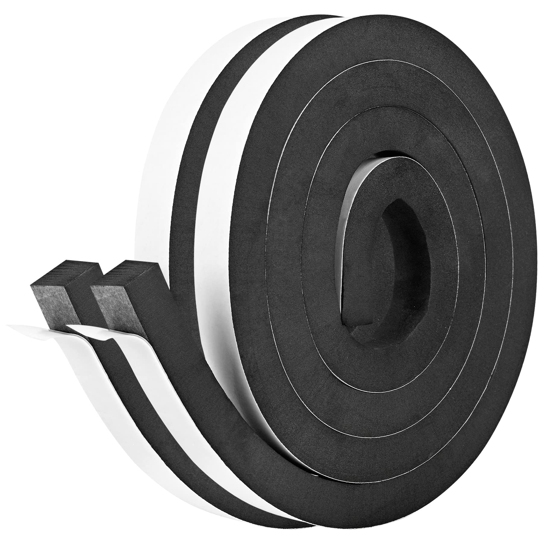 Self Adhesive Foam Tape Weatherstrip 1In x 3/4In x 13Ft High Density ...