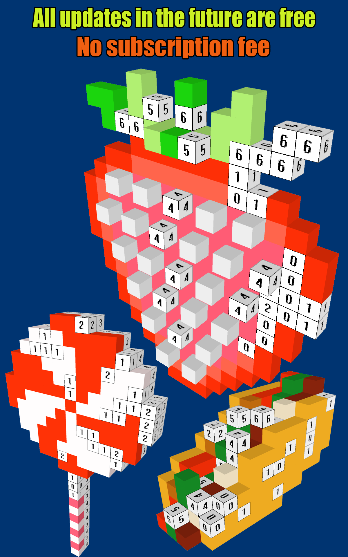 Pixel Voxel 3D PixVoxNU Color by Numbers - App on Amazon Appstore