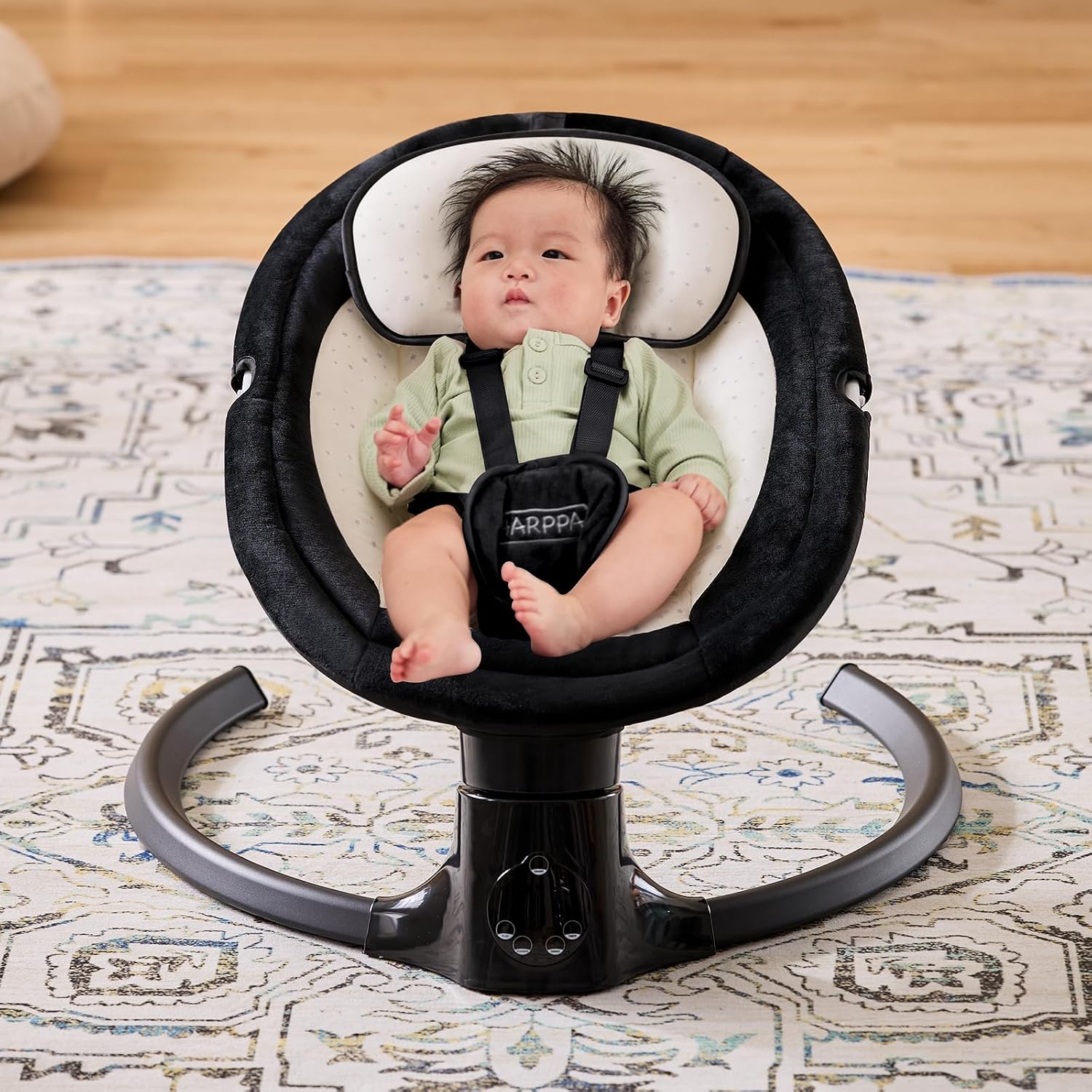 Amazon.com : HARPPA Electric Baby Swing for Infants with Music Speaker ...