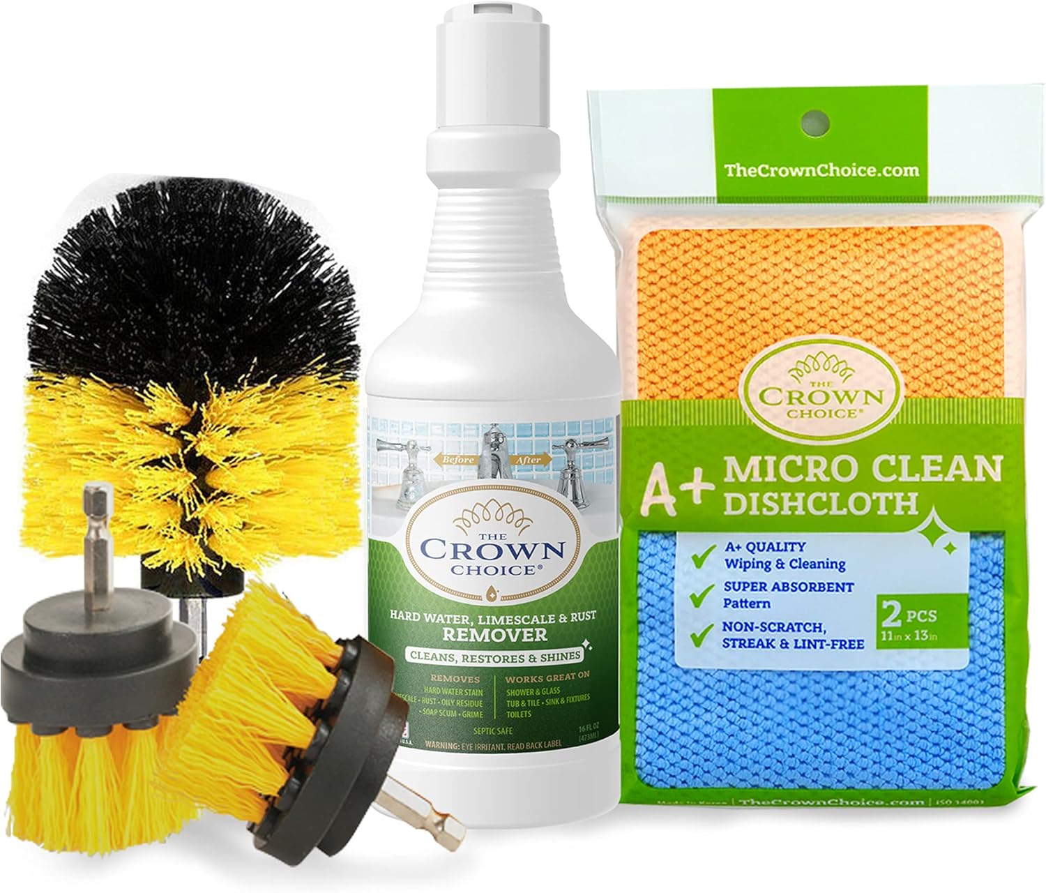 Amazon.com: HEAVY DUTY Hard Water Remover Kit – Cleans Shower Glass ...