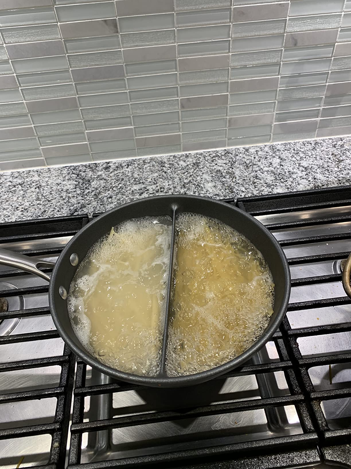 Amazon.com: Nordic Ware 2-in-1 Divided Sauce Pan, Silver: Home & Kitchen