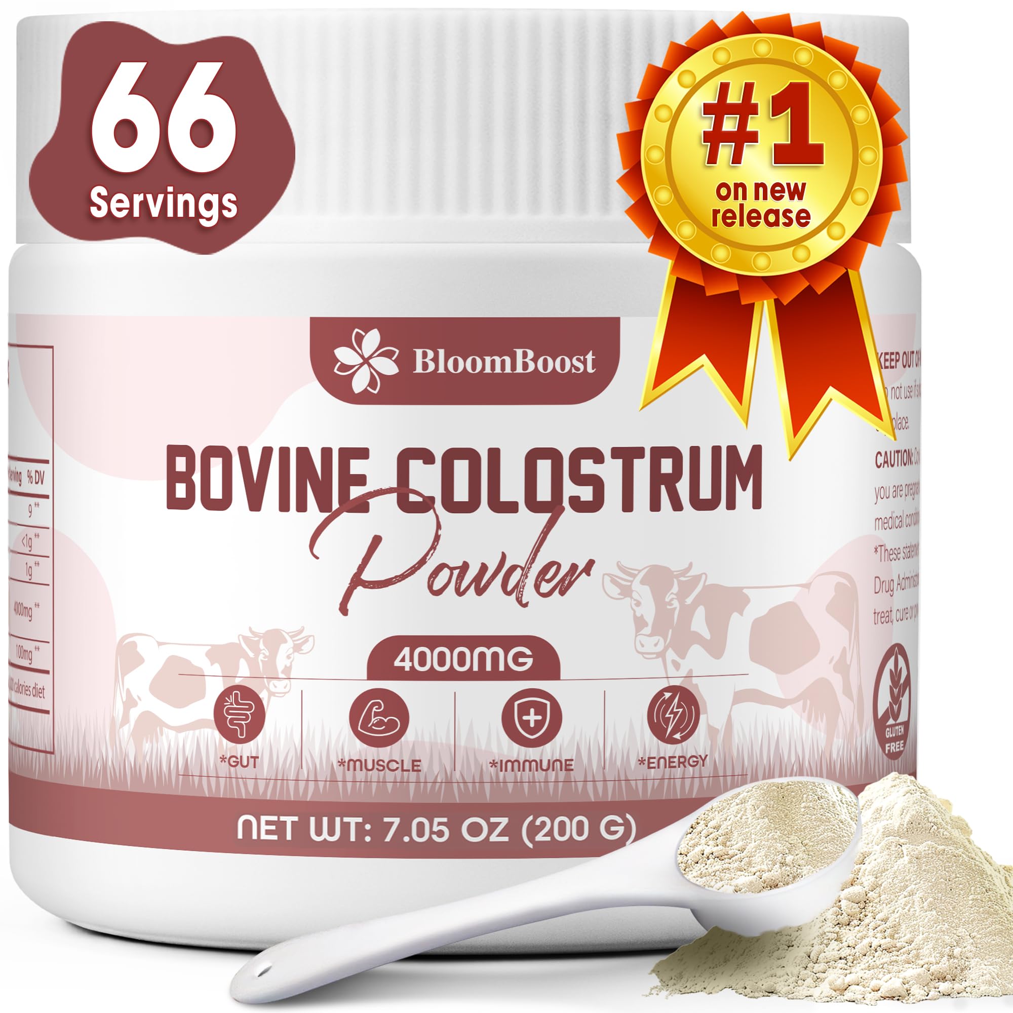 Amazon.com: BloomBoost Bovine Colostrum Supplement, 4000mg per Serving ...