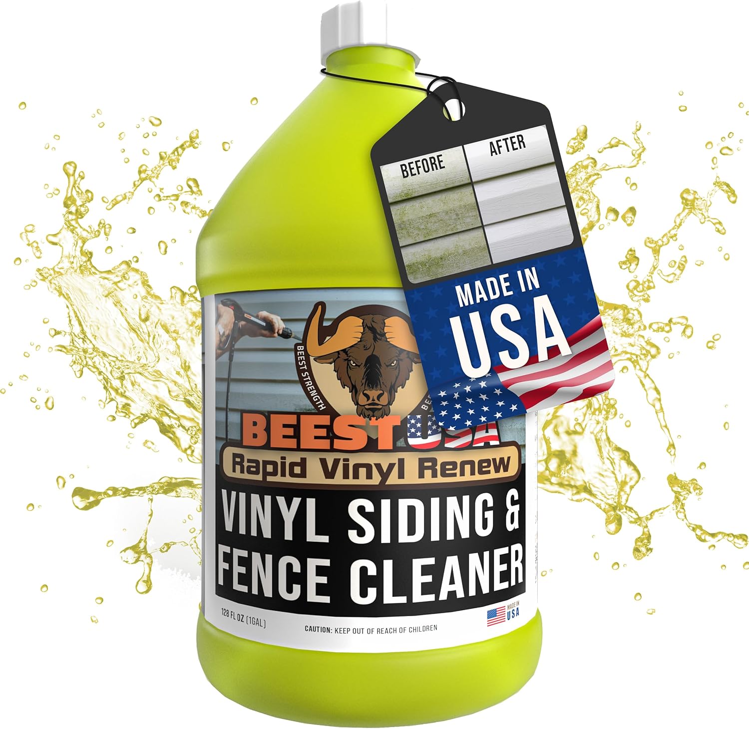 Amazon.com: BEEST Vinyl Siding Cleaner - Makes 50 Gallons of Pressure ...