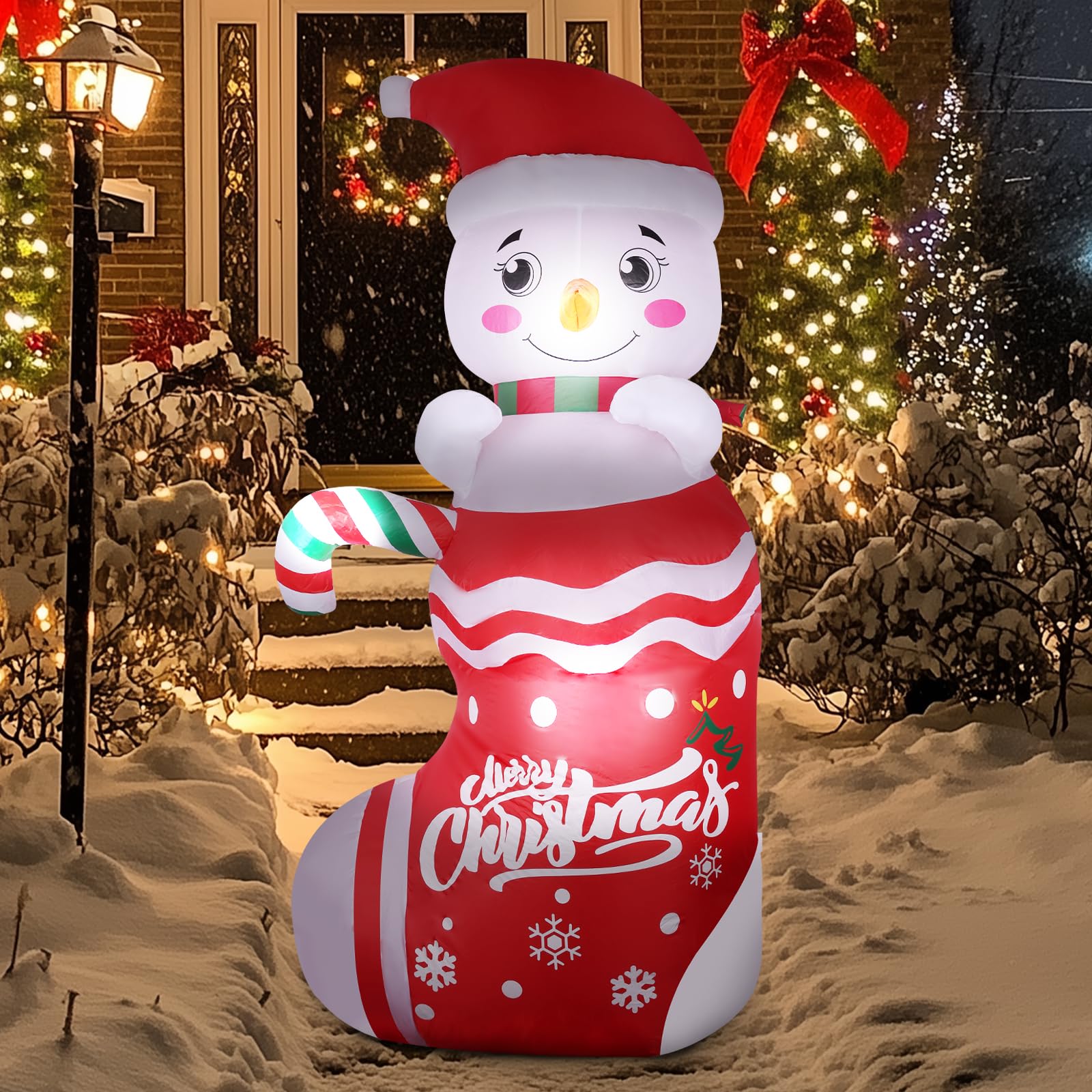 Amazon.com: Christmas Inflatables Outdoor Decorations 6FT - Inflatable ...