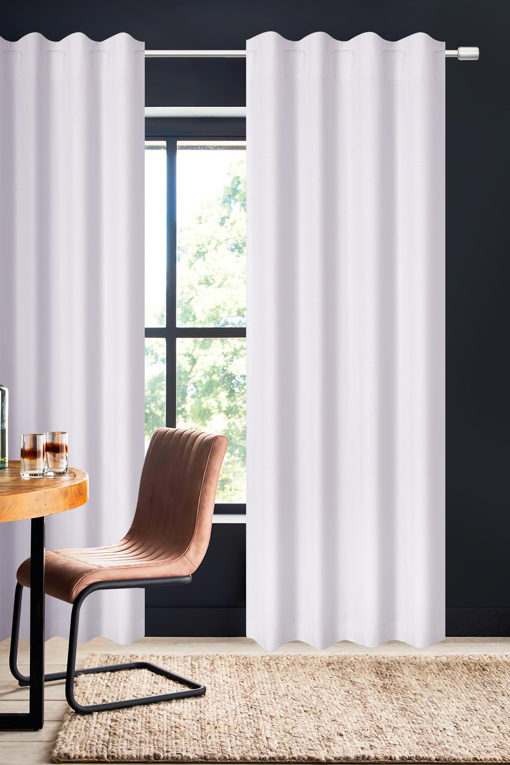 White Cotton Curtain Panels New Modern Spring Color Home Cafe Linen