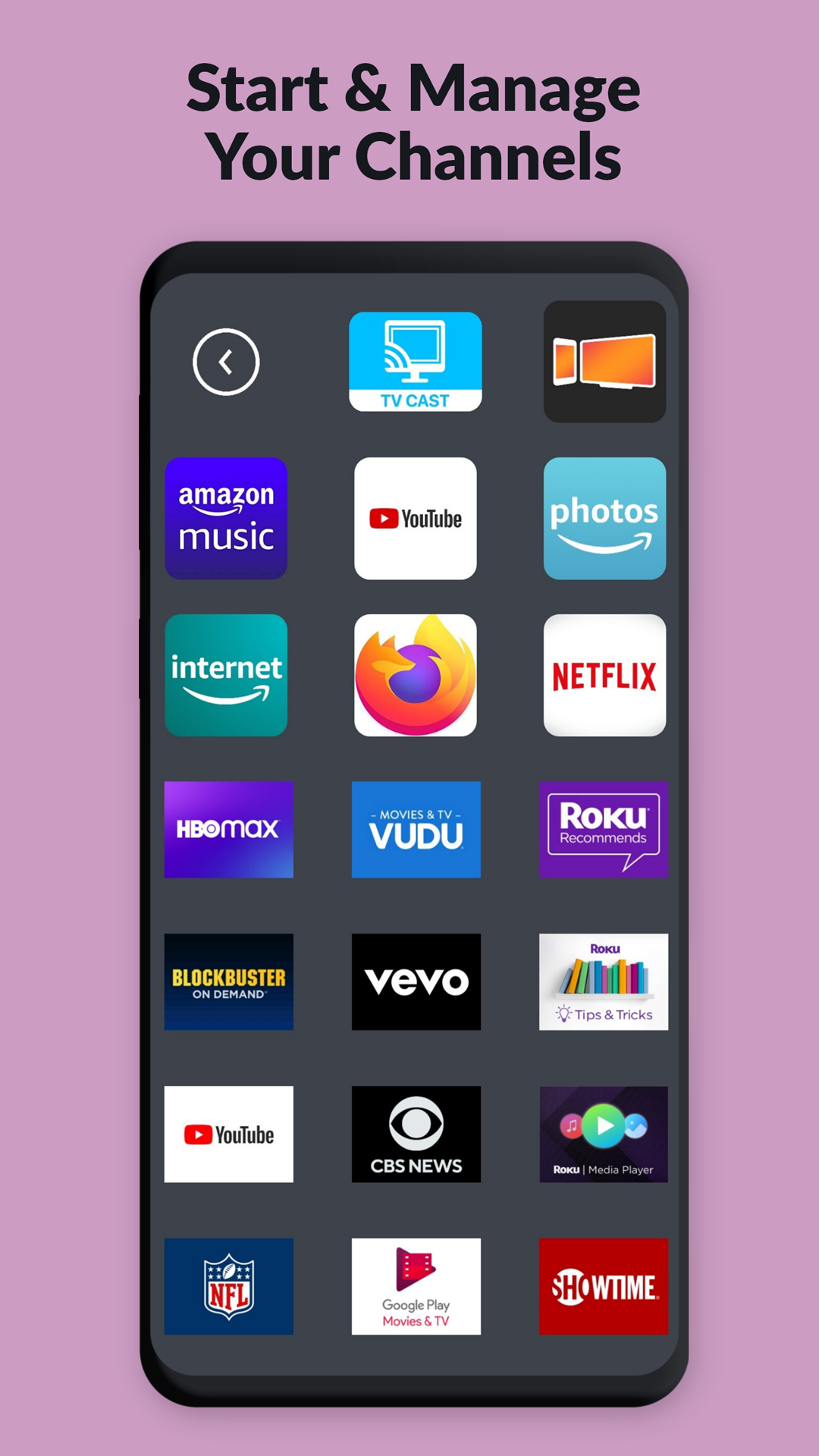 Remote for Roku, Fire TV, LG, Samsung, Android & VIZIO TV - App on Amazon Appstore