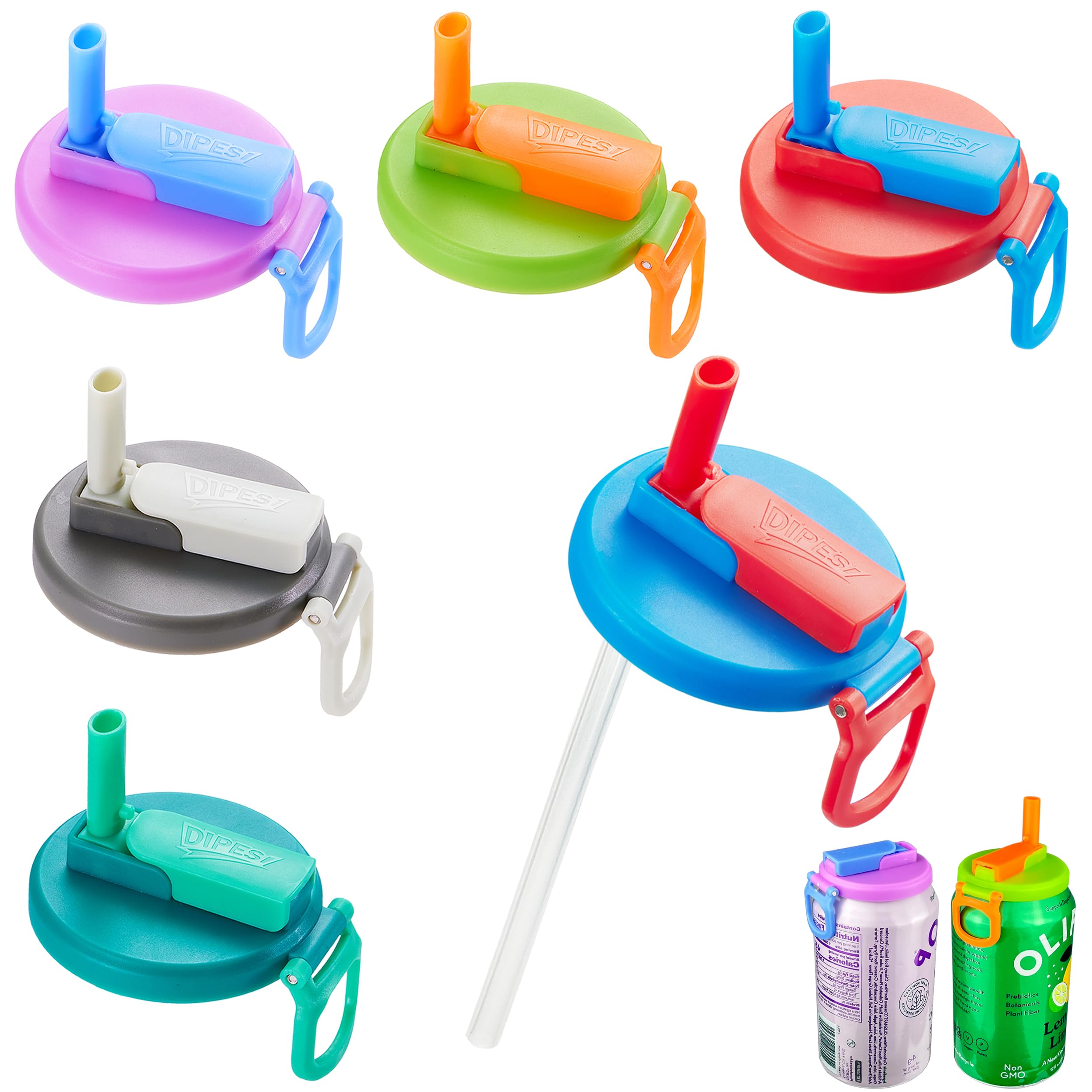 Pop Can Sippy Cup Lid 4 Pcs Soda Can Lids With Straw, Pop Cans Lids ...