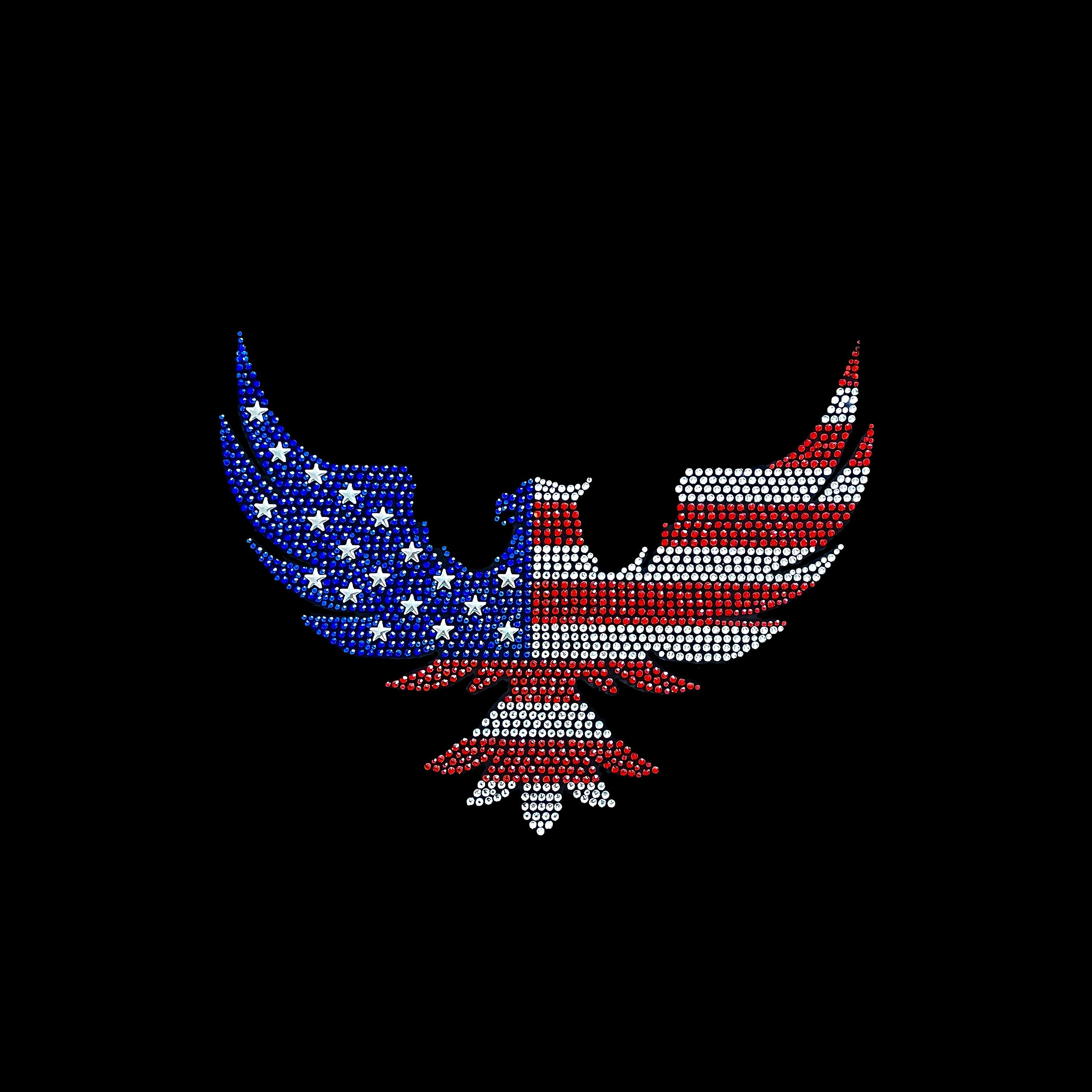 Amazon.com: American eagle heat transfer rhinestone design by Rhinestop ...