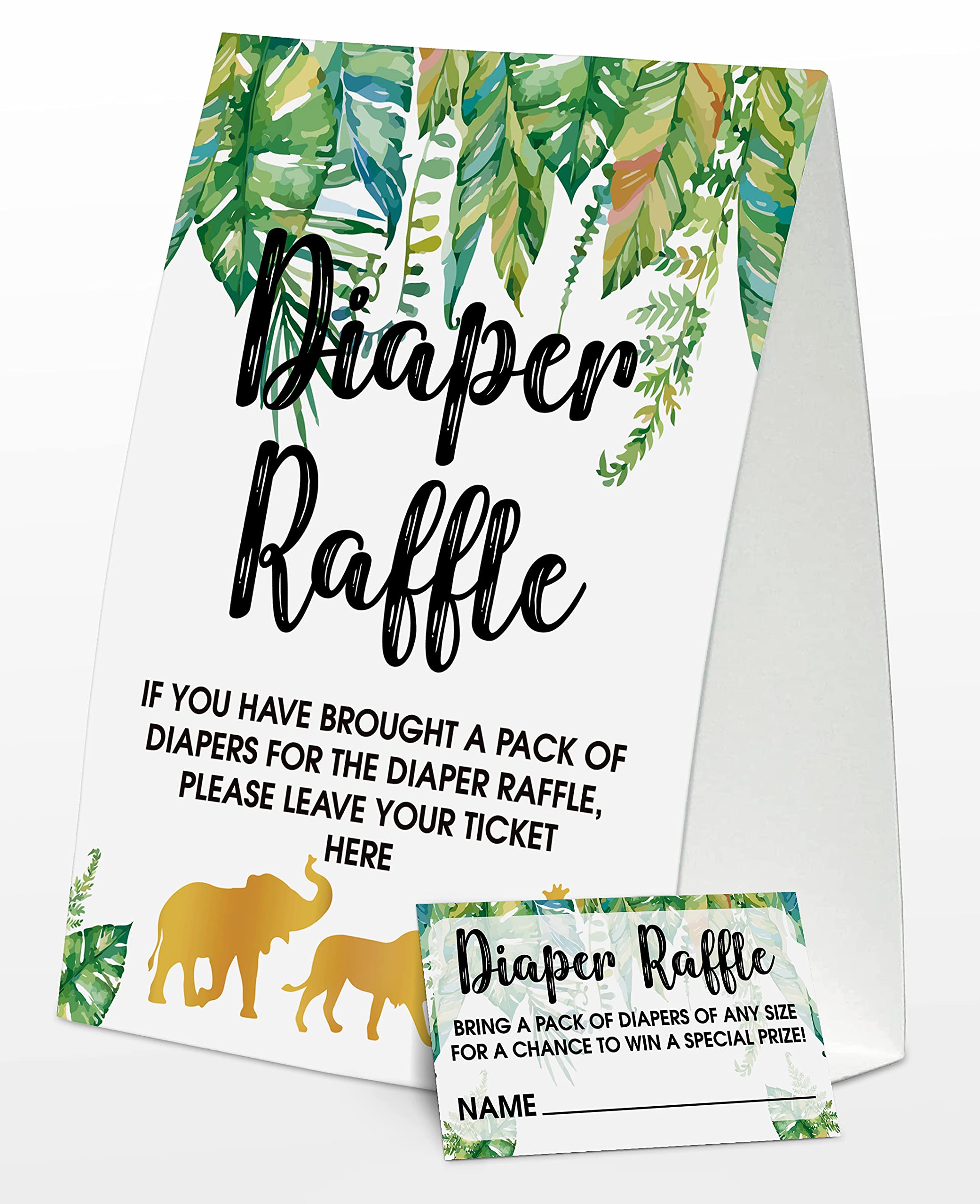 Buy Diaper Raffle Baby Shower Game, Bring A Pack Of Diapers Game Kit (1 ...