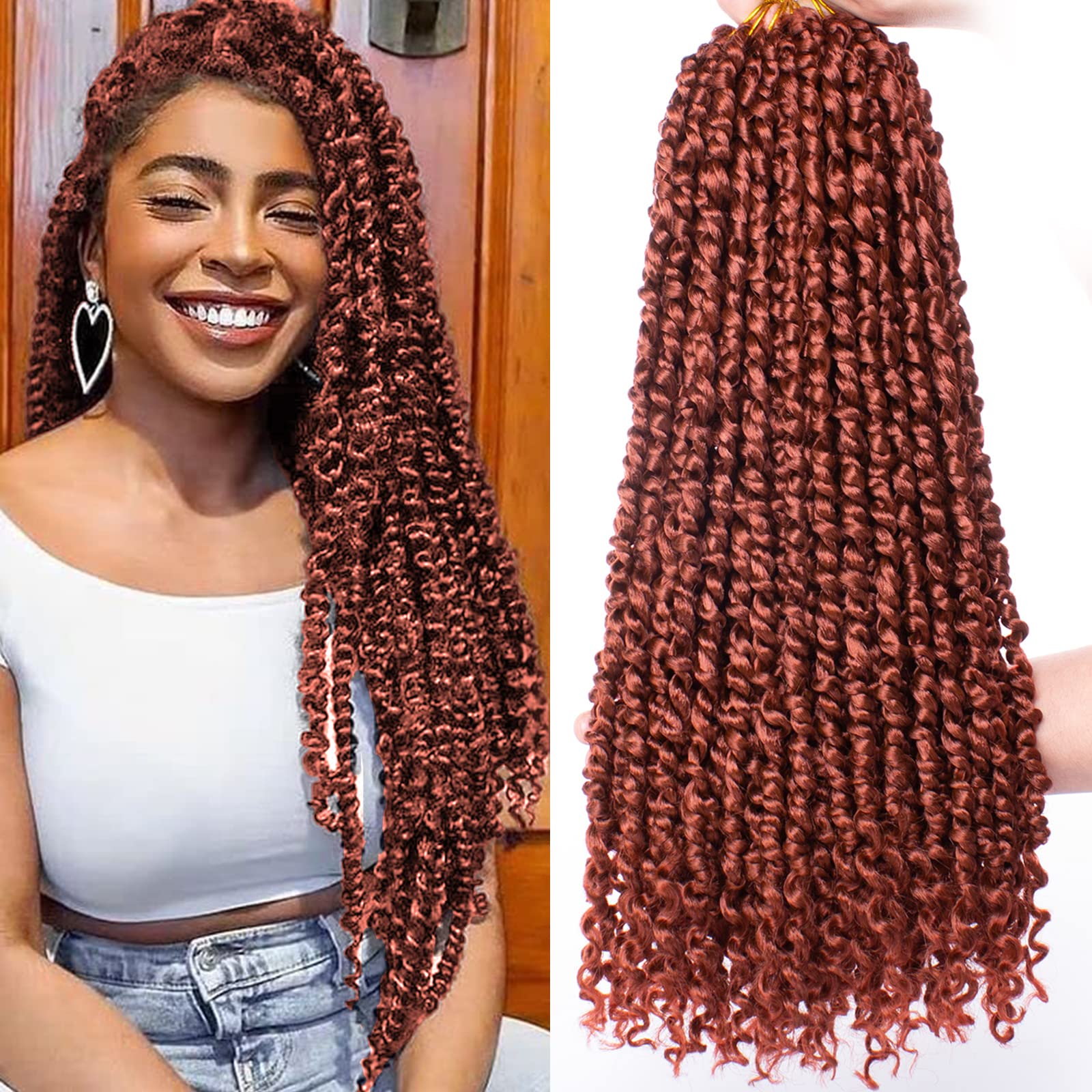 Snapklik.com : 18 Inch Pre-twisted Passion Twist Crochet Hair 8 Packs ...