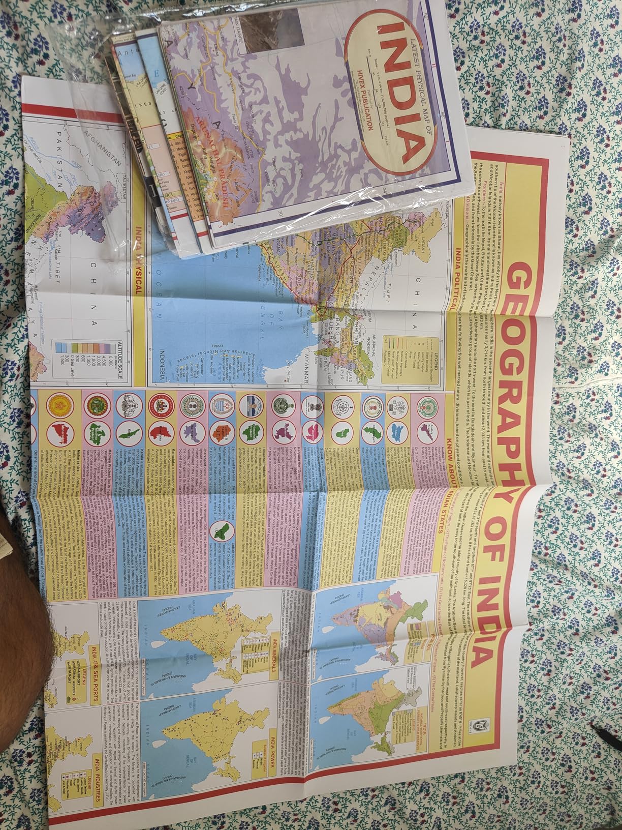 Buy Complete set of UPSC Maps & Charts | set of 11 | India & World Map ...