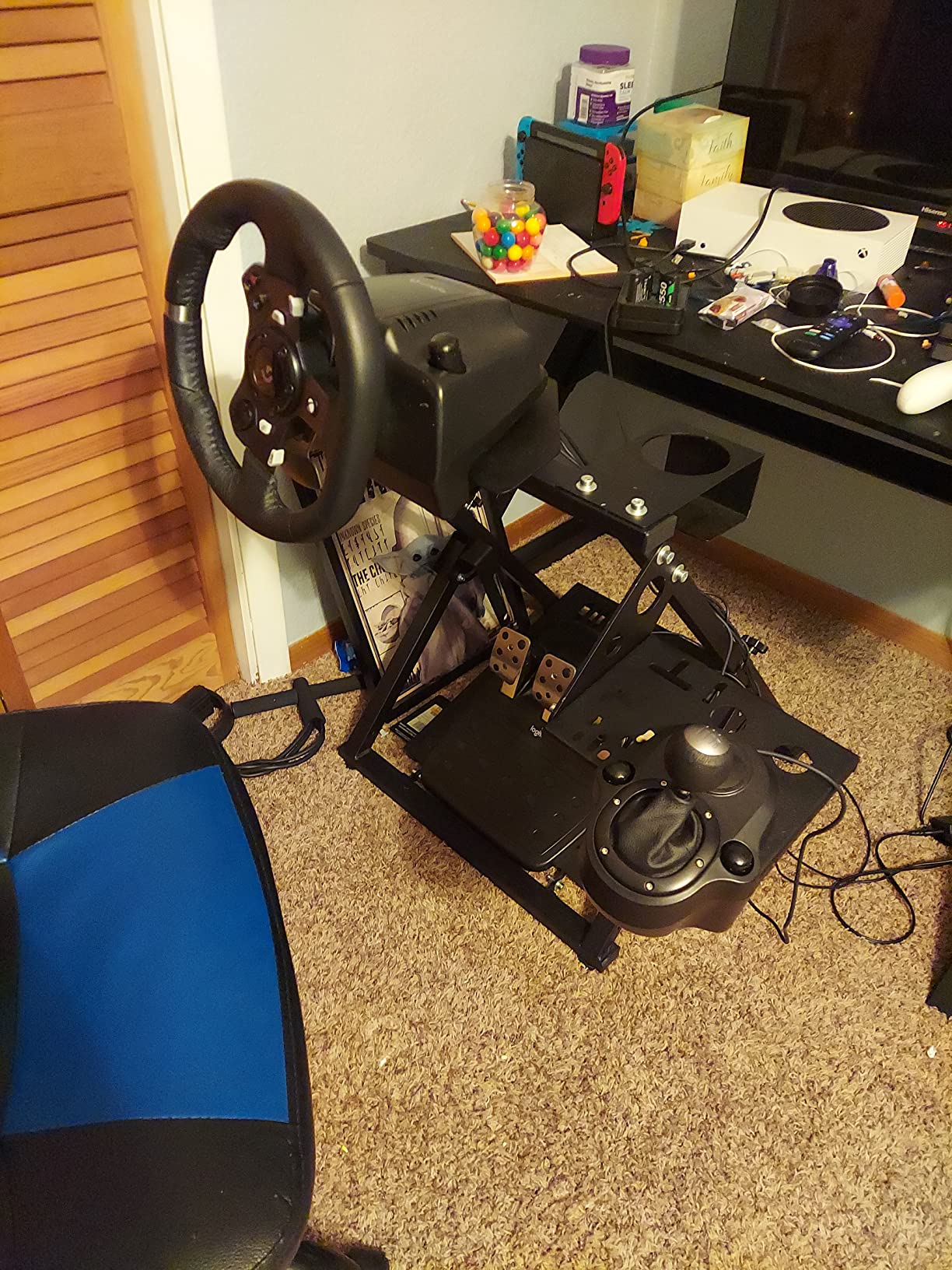 $27/mo - Finance Anman G923 G920 Sim Racing Wheel Stand with Fixed ...