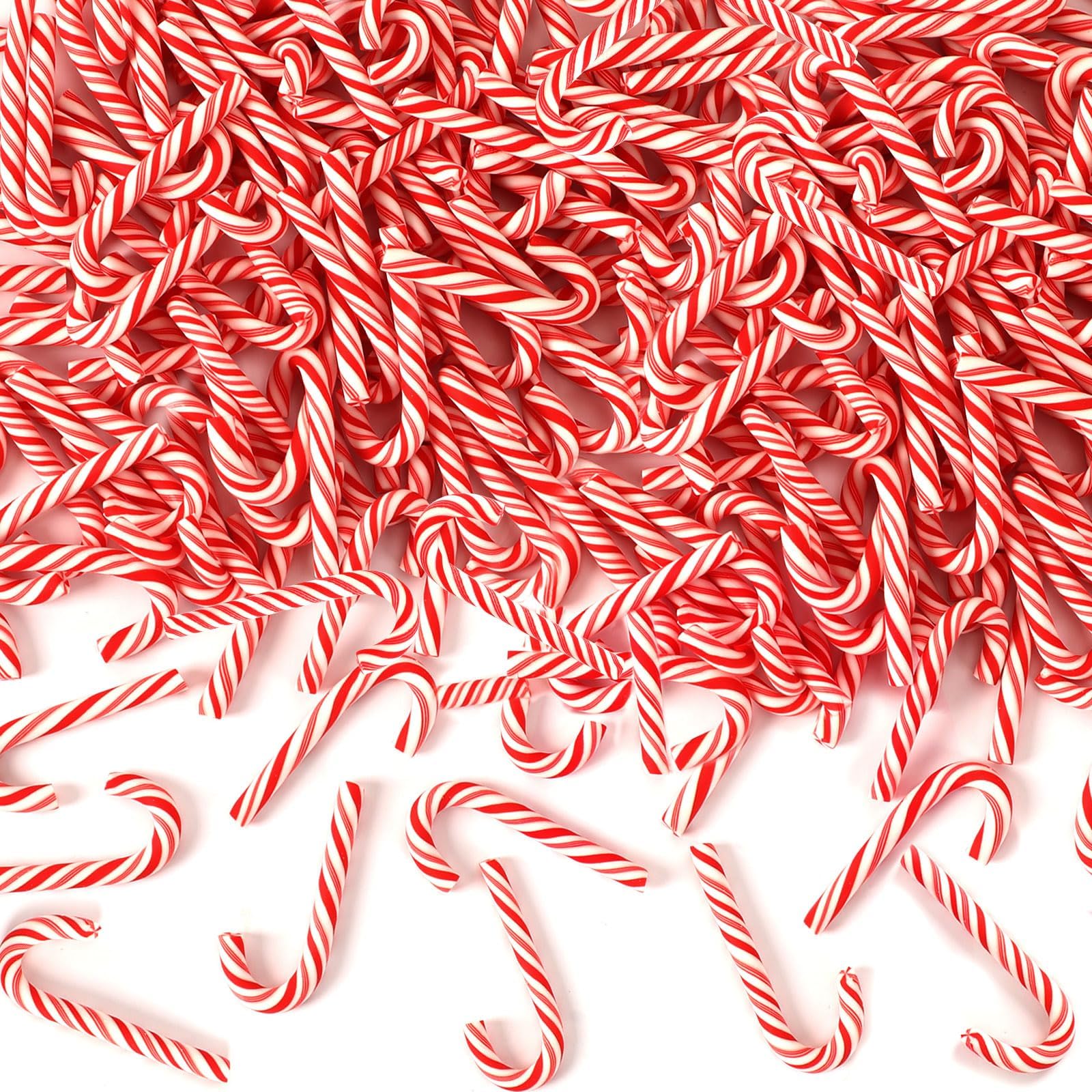 Amazon.com: kaiolbly 80pcs Mini Christmas Candy Cane for Crafts Fake ...