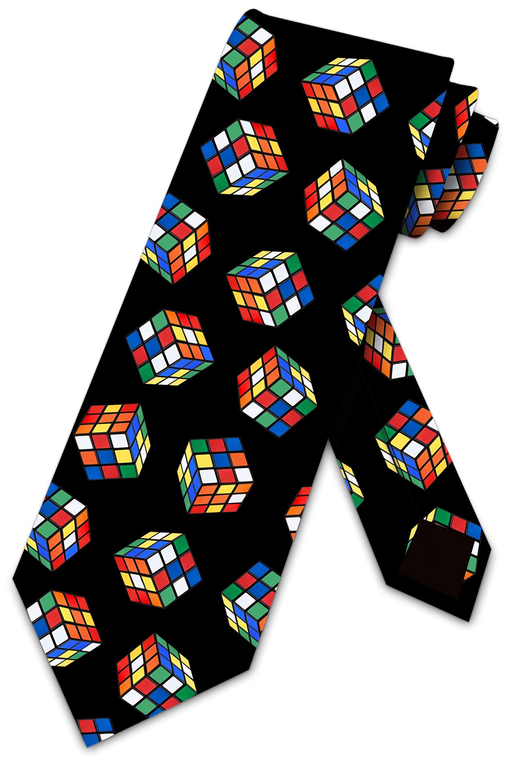 Amazon.com: Three Rooker Puzzle Ties Mens Fun and Games Puzzle Cube ...