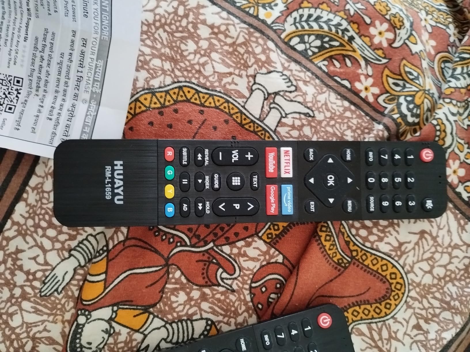Buy HDF Remote Control Compatible for Skyworth Itel & Sansui LED TV ...