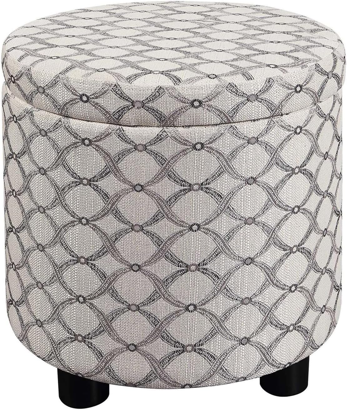 Amazon.com: Convenience Concepts Designs4Comfort Accent Storage Ottoman ...