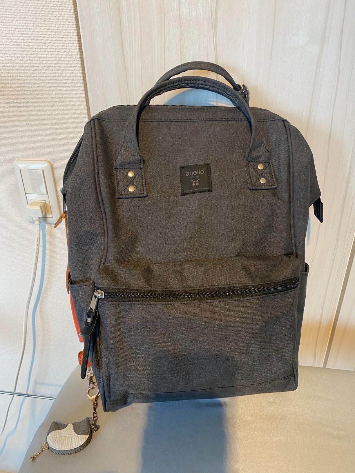 Amazon | [アネロ] 口金 リュック (R) CB-HEATHER ATB4682 BK One Size | anello(アネロ ...