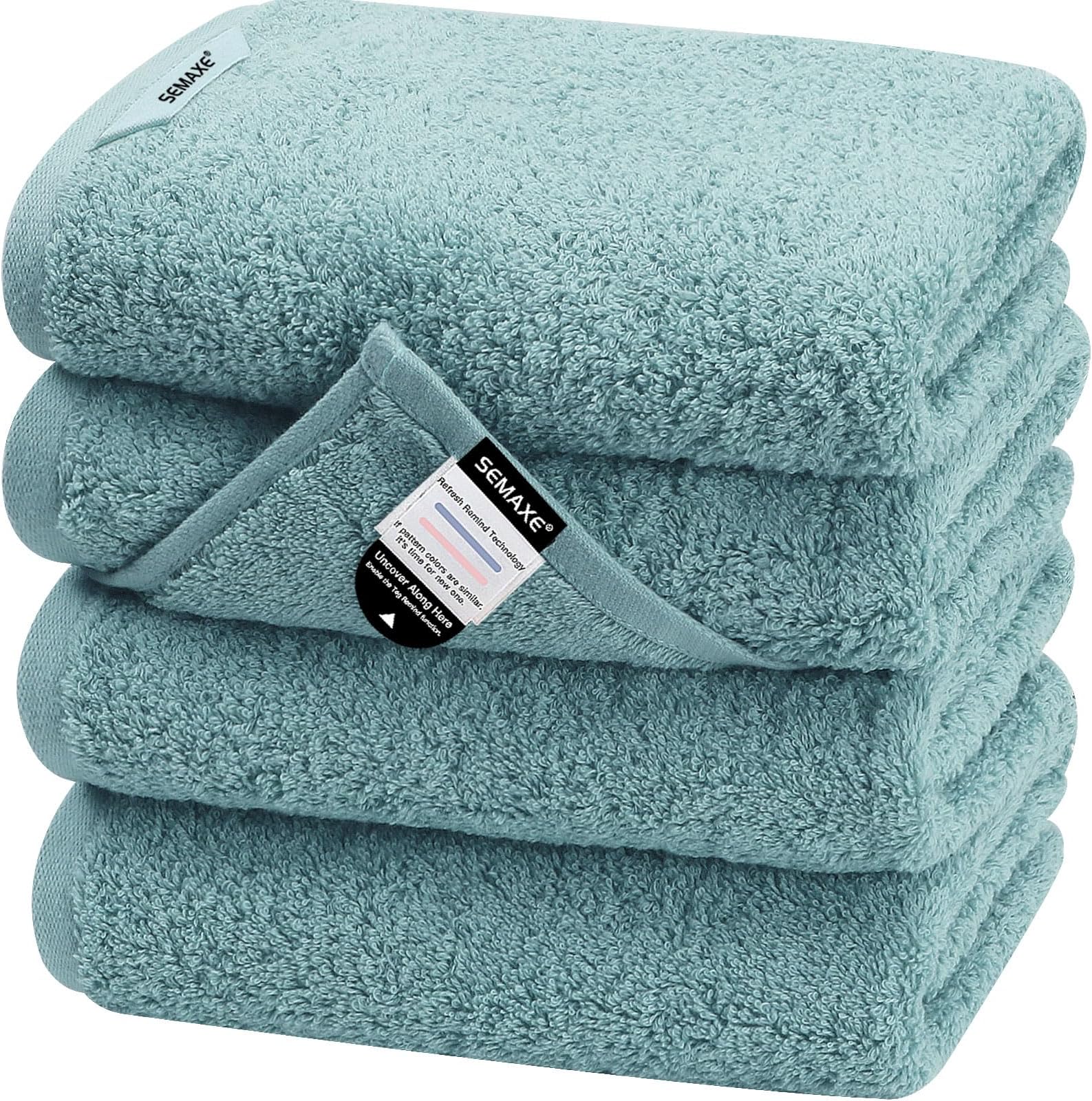 Amazon.com: Amazon Brand – Pinzon Organic Cotton Hand Towels, Set of 6 ...