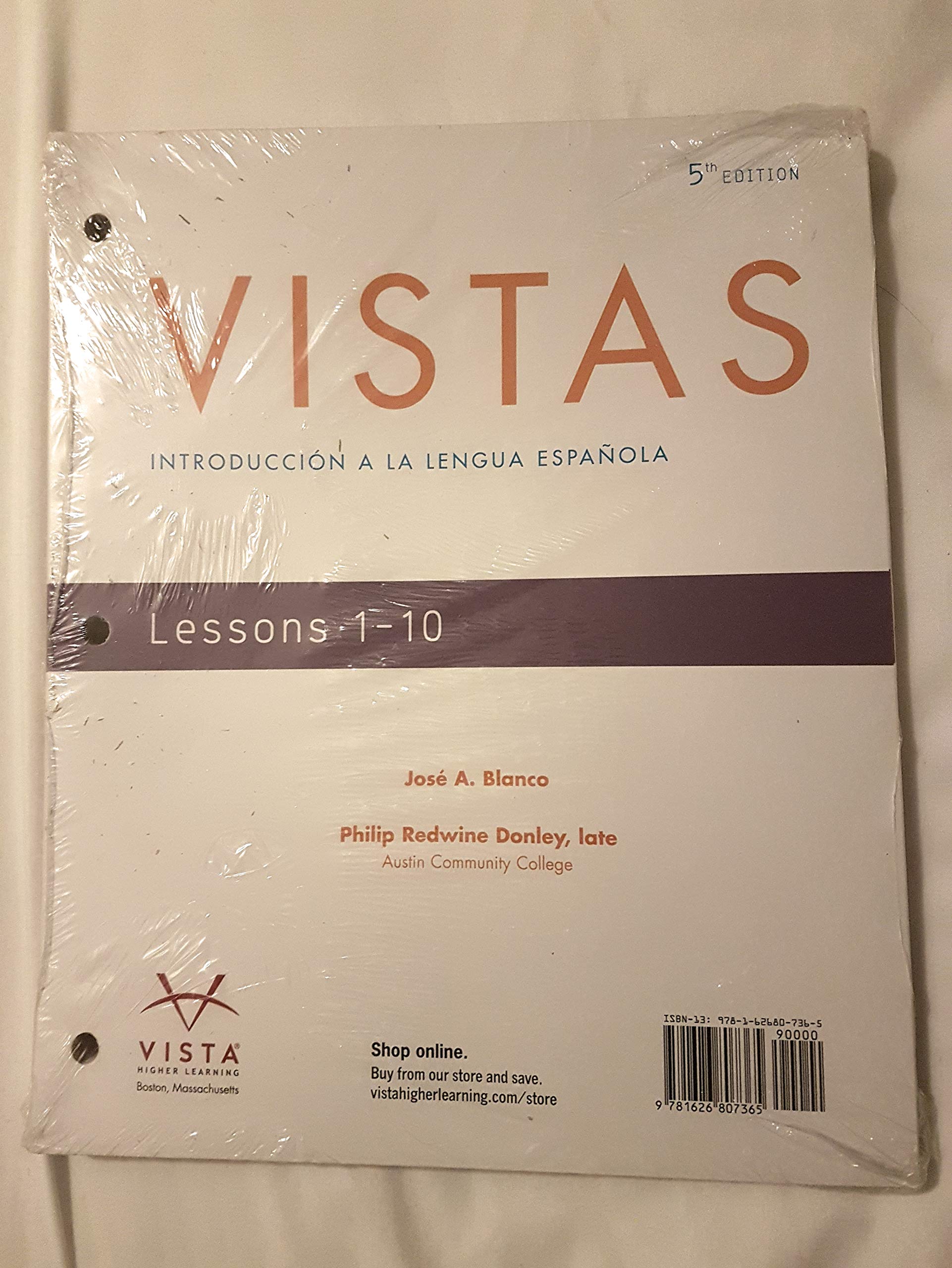 VISTAS:INTRO...,V.1,W/SS PLUS+WEBSM(LL): vhl: 9781626807419: Amazon.com ...