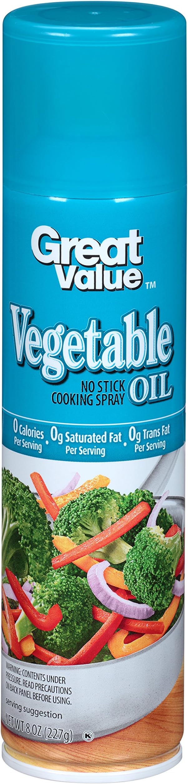 Amazon.com : Great Value Original Vegetable Non Stick Cooking Spray, 8 ...