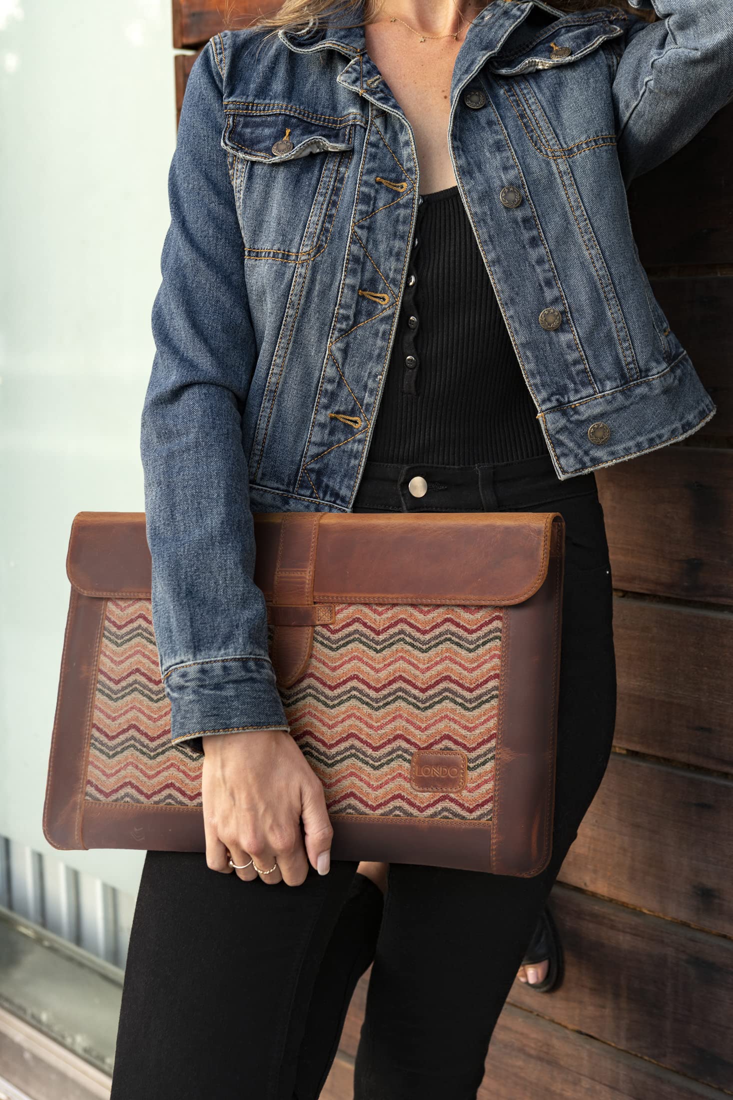 Snapklik.com : Londo Top Grain Leather Macbook Bag Laptop Sleeve For ...