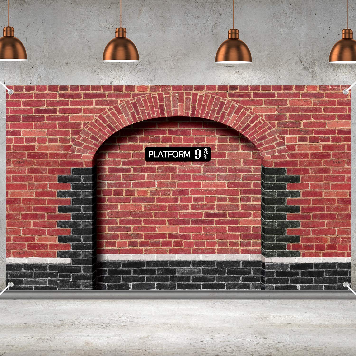 Chiazllta Platform Kings Cross Station Brick Wall Backdrop Door ...