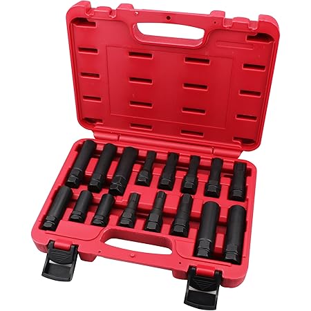 Amazon.com: ABN Wheel Lock Removal Tool Kit Lug Nut Key Set 16p SAE ...