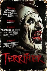 Amazon.com: Horror Movie Terrifier Poster Metal Tin Sign Home Bar Pub ...