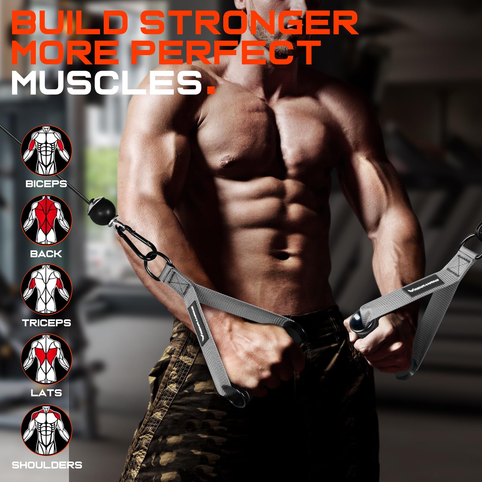 Snapklik.com : Gym Exercise Handles, Replacement Handle Attachments For ...